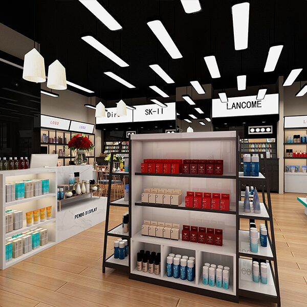 Skincare Store Display Shelf | Acrylic Cosmetics Display Stand_Penbo