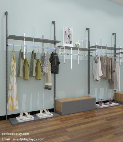Wall mounted clothing rack & clothing displays | supplier_penbo