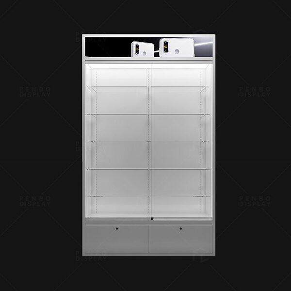 Wholesale White Display Showcase For Retail Store | Custom Design ...