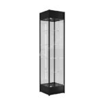 Square Glass Tower Display Case With Lights & Showcase Wholesale