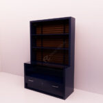 Multifunctional wall-mounted showcase with LED lights and adjustable ...
