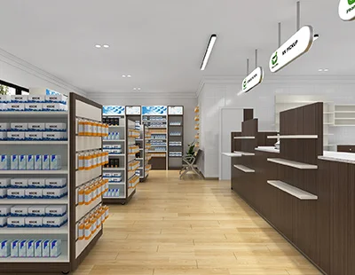 Pharmacy shop fittings ads page - Penbo Display