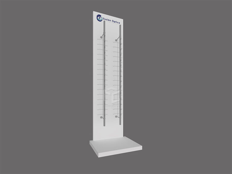 Freestanding Eyewear Display Cabinet Fixtures with Storage_Penbodisplay