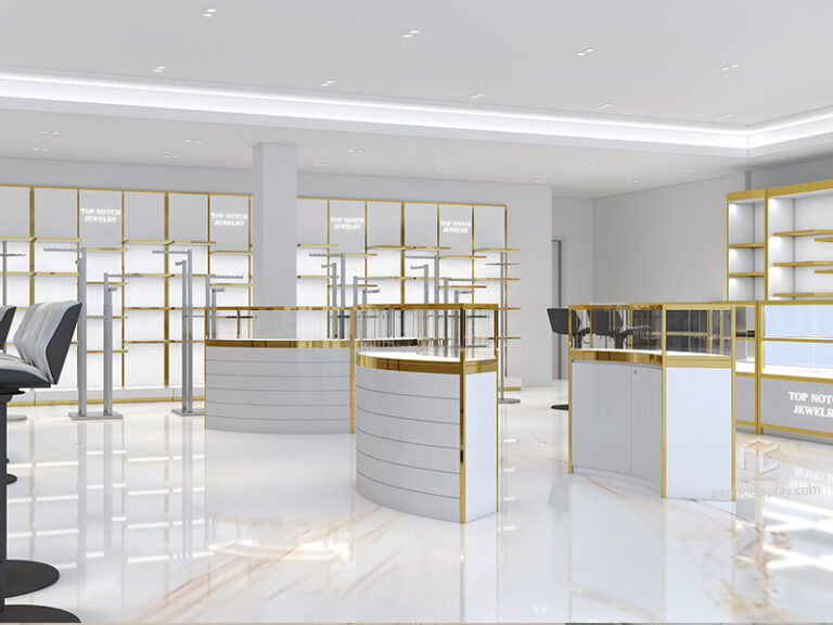 Custom Round Jewelry Display Counter for Retail Stores - Jewelry ...