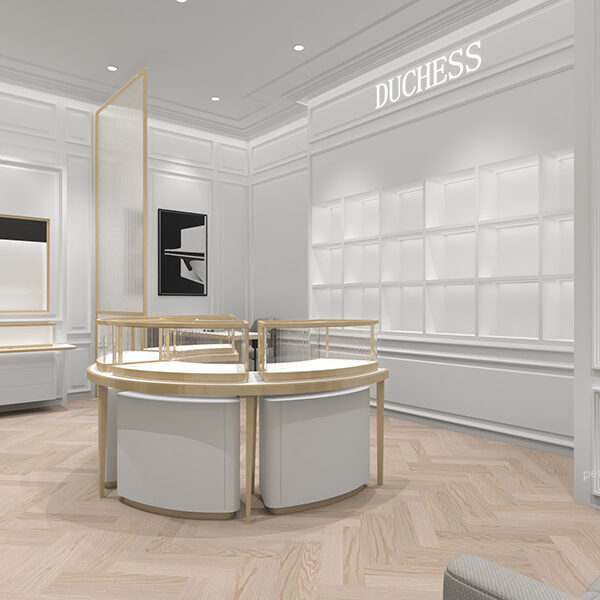 Custom Round Jewelry Display Counter for Retail Stores - Jewelry ...