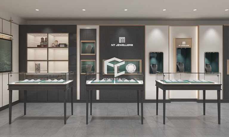 Jewelry Store Interior Design 3D | Wholesale Display Showcases - Penbo ...