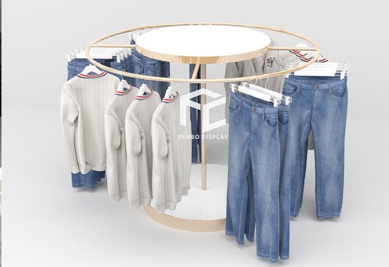 Custom round clothing store display rack wholesale | free design ...