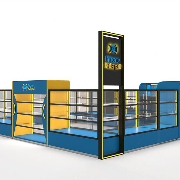 Custom Mobile Phone Kiosk in Mall | Accessories Display Counter ...