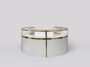 Custom Round Jewelry Display Counter for Retail Stores - Jewelry ...