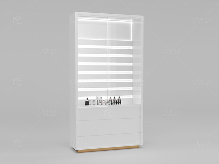 Modern Glass Shelf Display Cabinet for Beauty Products - Cosmetic ...