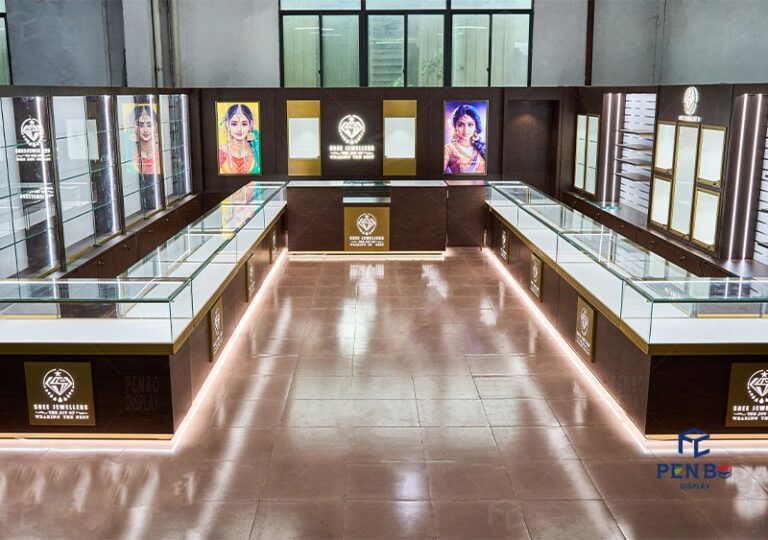 Custom Jewelry Display Cabinets | High-End Wall Showcases for Jewelry ...