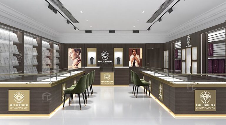 Custom Jewelry Display Cabinets | High-End Wall Showcases for Jewelry ...