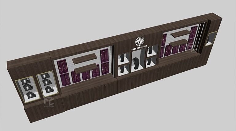 Custom Jewellery Wall Showcase for Stores | Bespoke Jewelry Display ...
