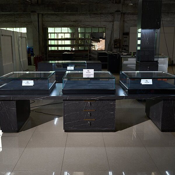 Glass Top Jewelry Display Counter | Luxury Jewelry Showcase for Retail ...