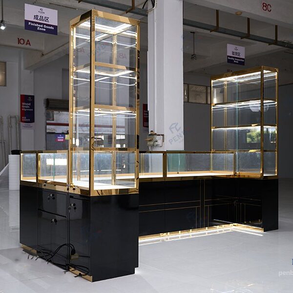 Glass Jewelry Showcase for Retail Stores | Custom Luxury Display ...