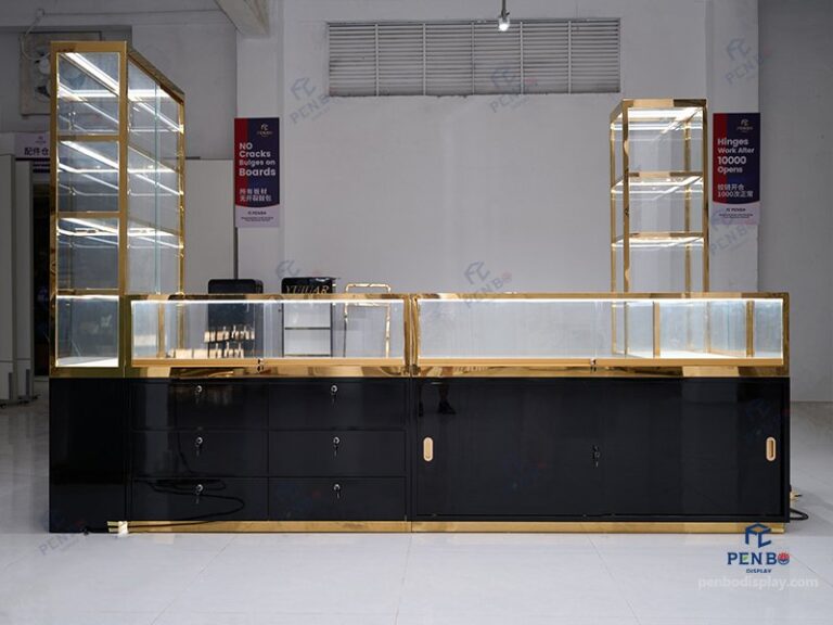 Glass Jewelry Showcase for Retail Stores | Custom Luxury Display ...