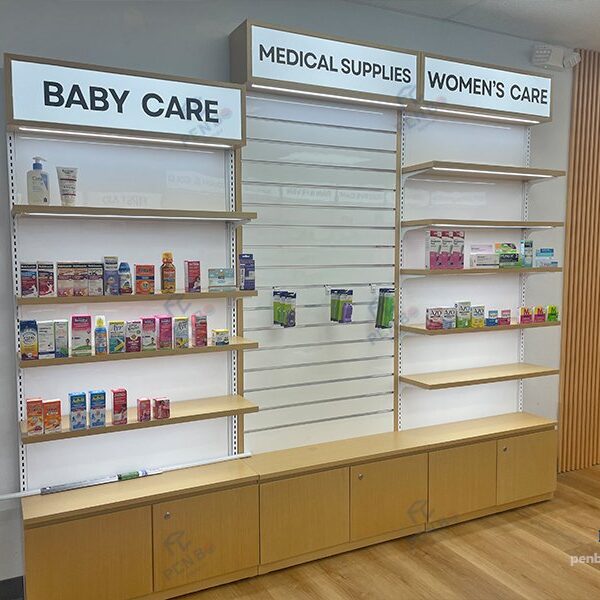 Modern Pharmacy Shelves Design - How to Design Pharmacy Counter| Penbo ...