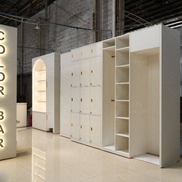 Custom Beauty Spa Salon Display Cabinets with LED Lighting - Penbo Display